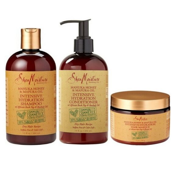 Lot De 3 Shea Moisture Manuka Honey & Mafura Oil Intensive Hydration ...